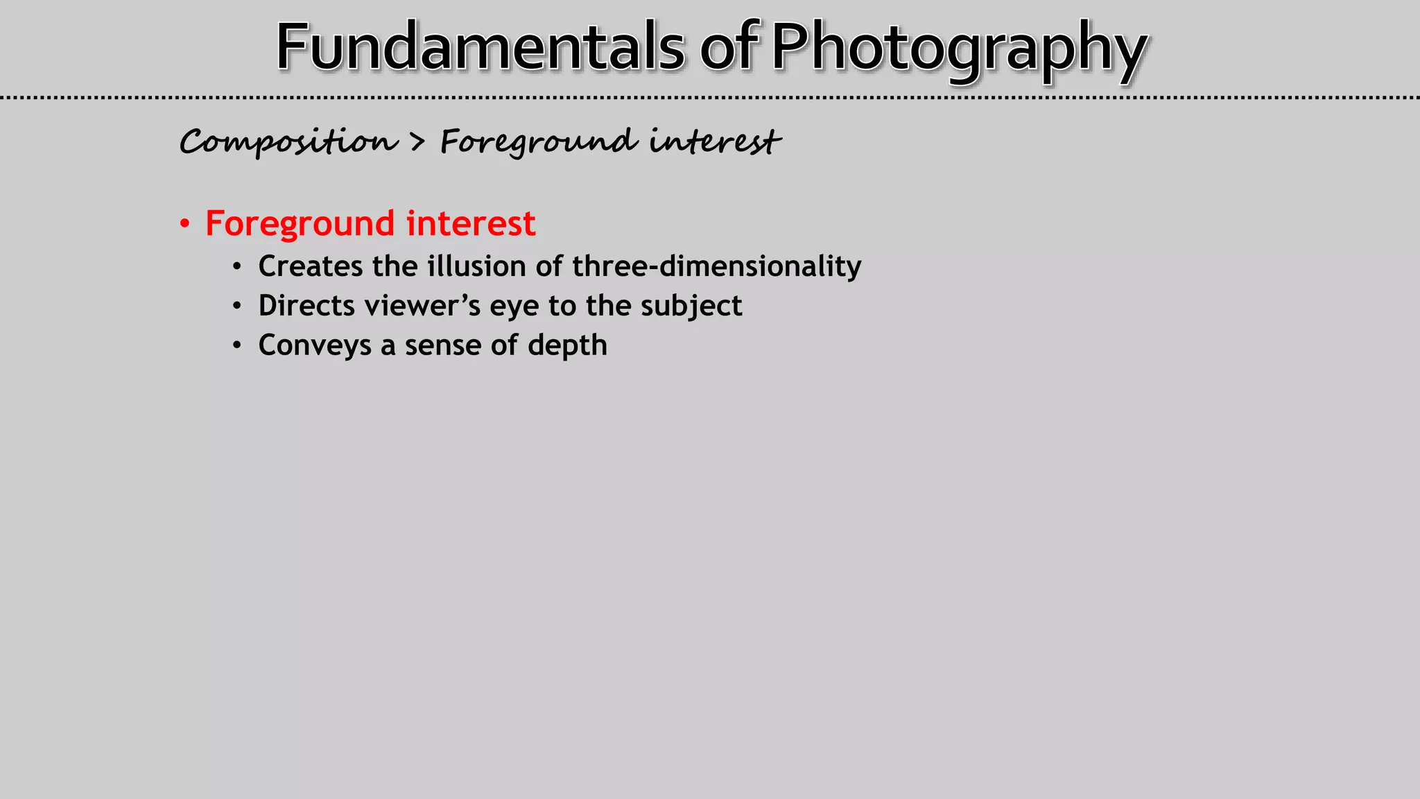 Fundamentals of photography | PPT