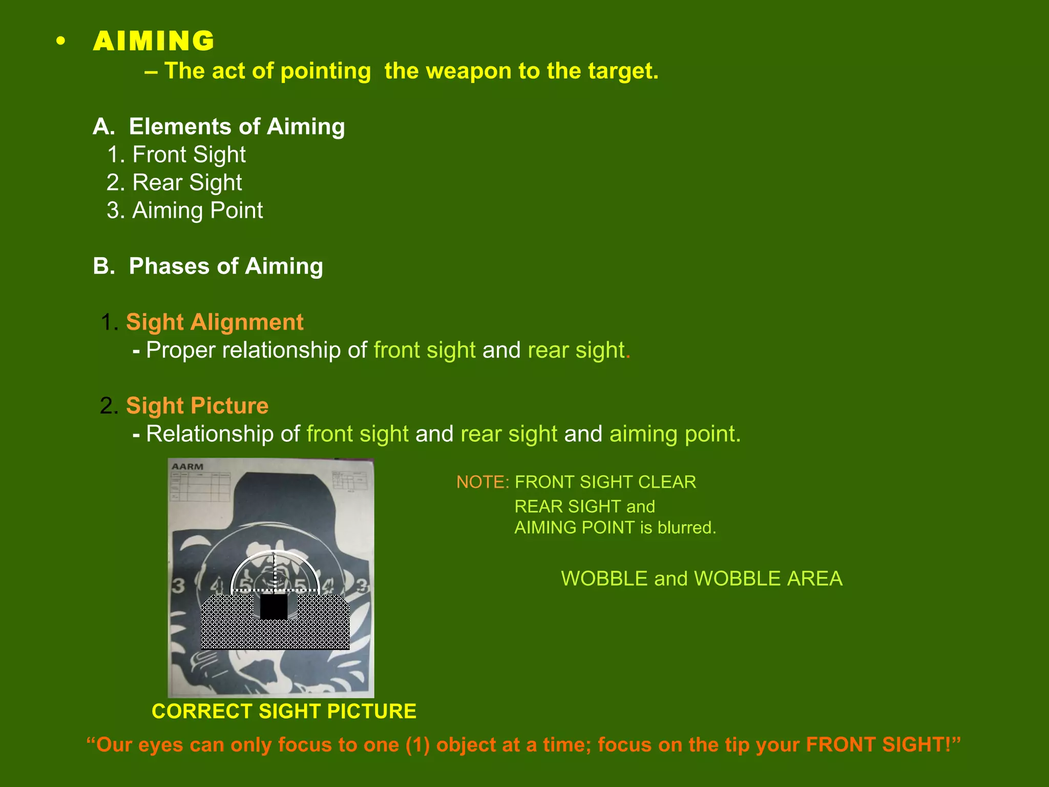 Fundamentals Of Pistol Marksmanship | PPT