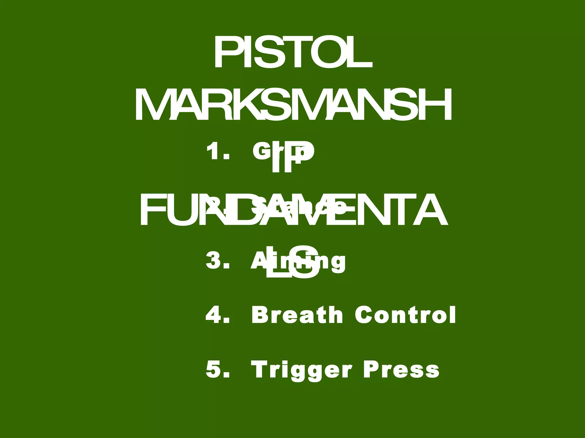 Fundamentals Of Pistol Marksmanship | PPT