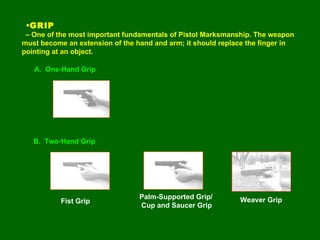 Fundamentals Of Pistol Marksmanship | PPT