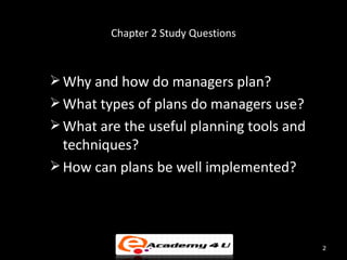 Fundamentals of planning | PPT