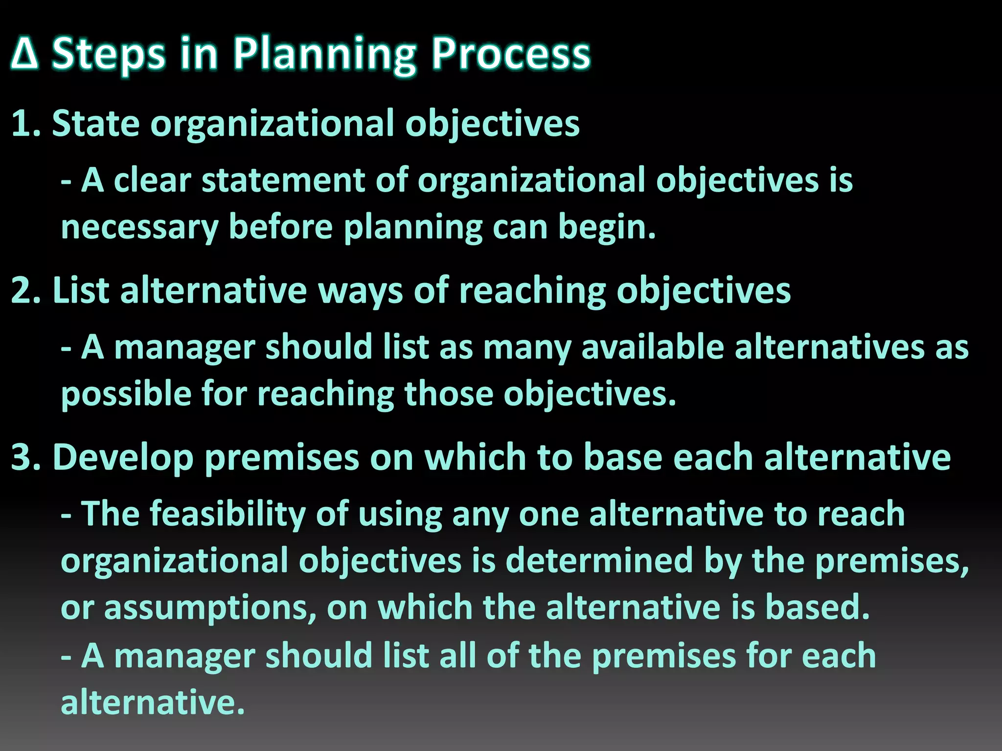Fundamentals of planning (Principles of Management) | PPT