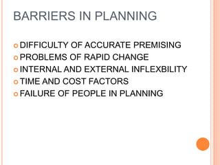 Fundamentals of planning | PPTX