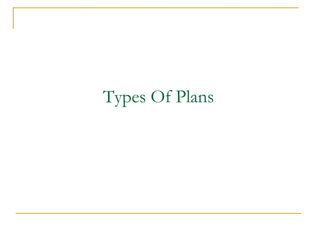 Fundamentals of planning | PPTX