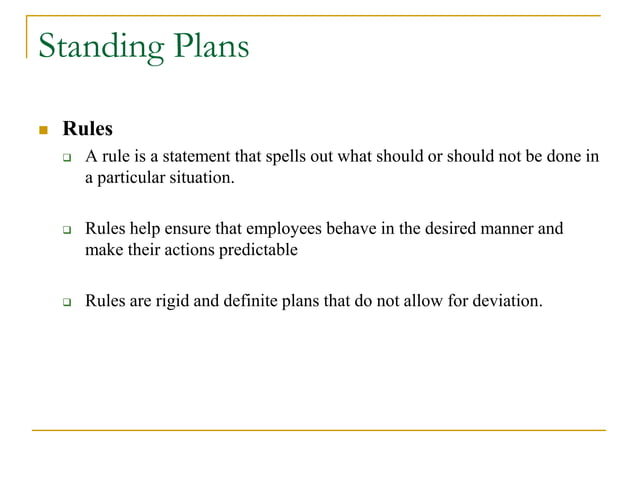 Fundamentals of planning | PPTX