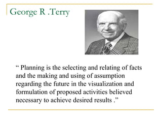 Fundamentals of planning | PPTX