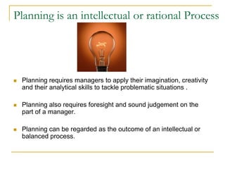 Fundamentals of planning | PPTX