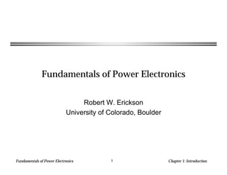 Fundamentals of Power Electronics - R. W. Erickson.pdf | Computer Networking | Computing