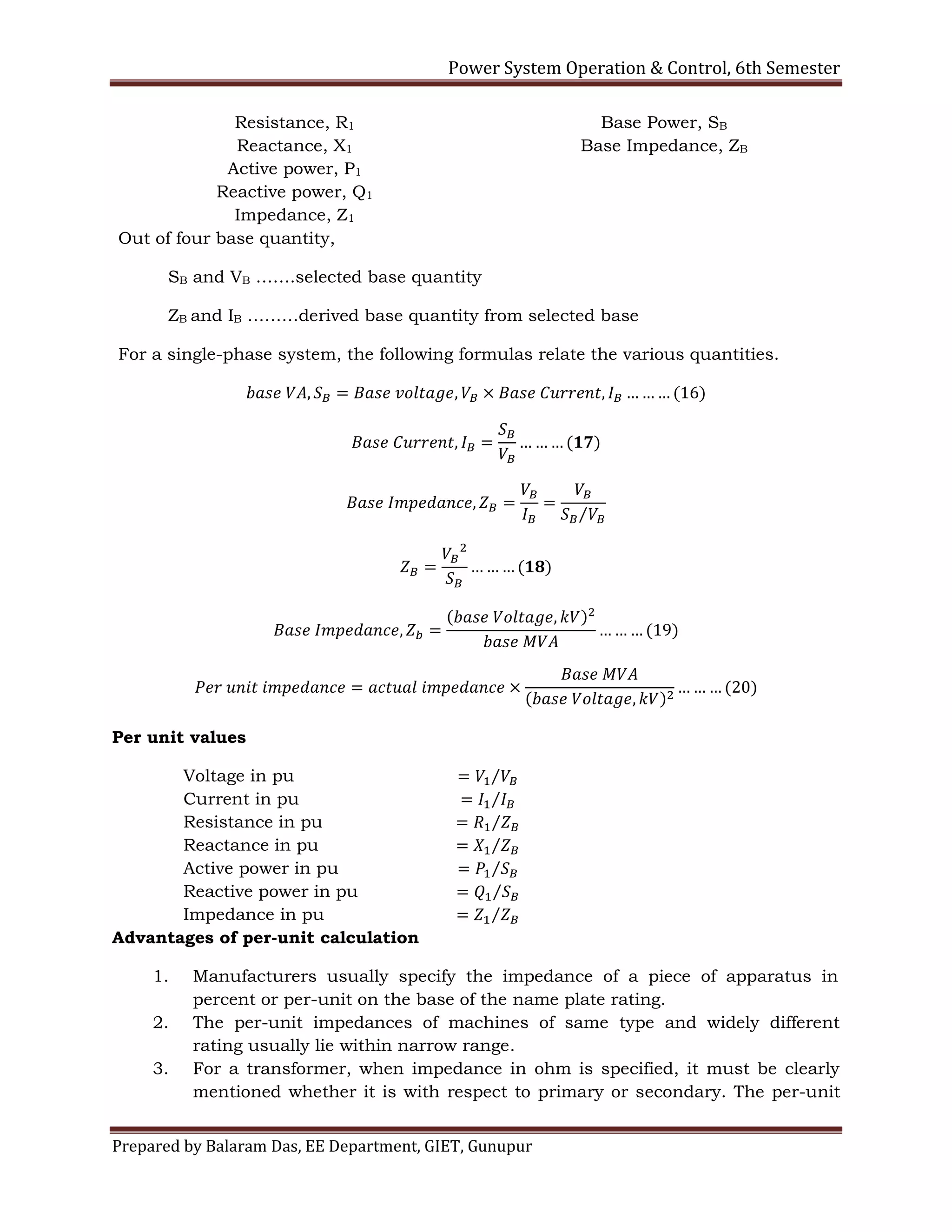 Fundamentals of power system | PDF
