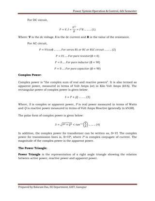 Fundamentals of power system | PDF