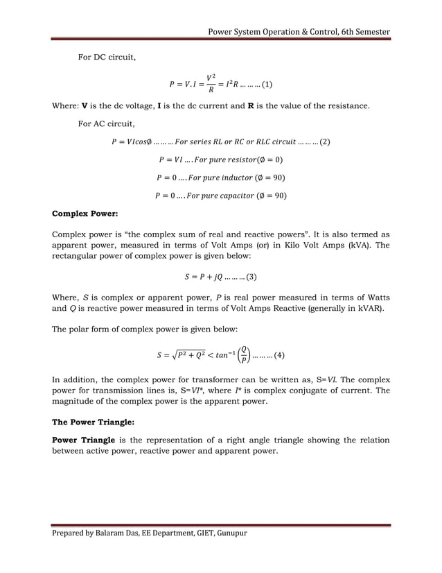 Fundamentals of power system | PDF