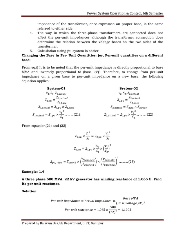 Fundamentals of power system | PDF