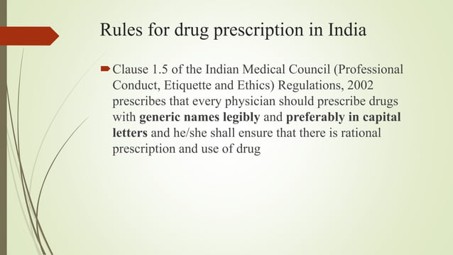 PRESCRIBING II - FUNDAMENTALS OF PRESCRIBING MODULE Part II.pptx