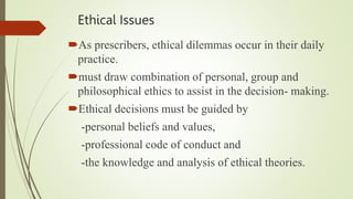 PRESCRIBING II - FUNDAMENTALS OF PRESCRIBING MODULE Part II.pptx