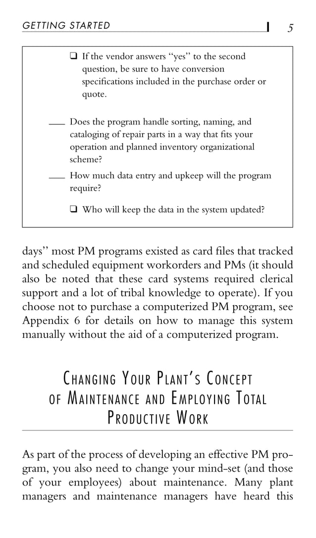 Fundamentals of preventive maintenance | PDF