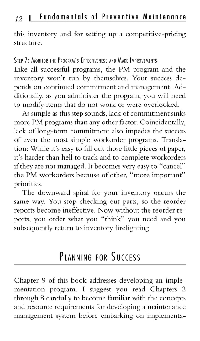 Fundamentals of preventive maintenance | PDF