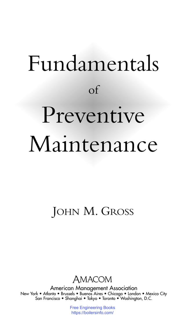 Fundamentals of preventive maintenance | PDF