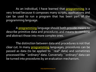 Fundamentals of prog. by rubferd medina | PPTX