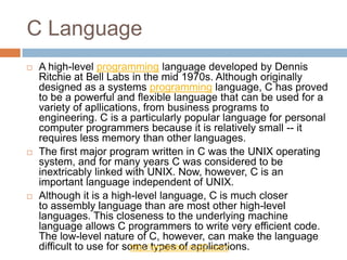 Fundamentals of programming | PPT