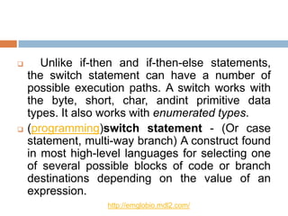 Fundamentals of programming | PPT