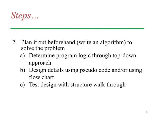 Fundamentals Of Programming Lecture 1pptx Programming Languages Computing