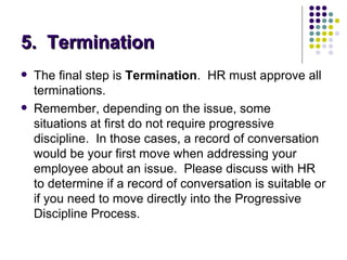 Fundamentals Of Progressive Discipline | PPT