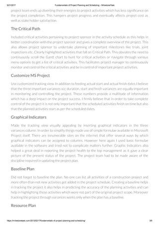 Fundamentals of project planning and scheduling | PDF