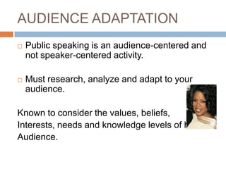 Fundamentals of public speaking | PPTX