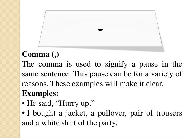 Fundamentals of punctuation marks