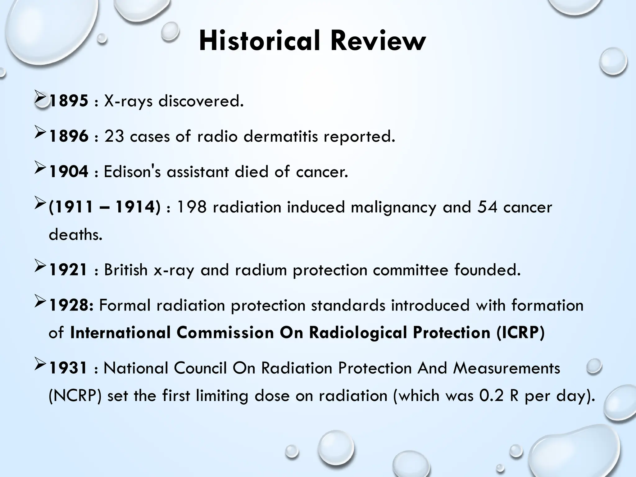 Fundamentals of Radiobiology: Radiation hazard and protection | PPTX