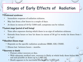 Fundamentals of Radiobiology: Radiation hazard and protection | PPTX