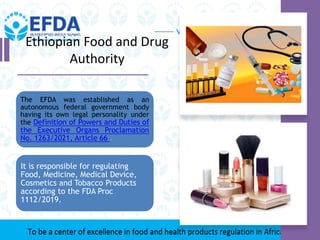 Fundamentals of Regulation ethiopian food and drug authority.pptx