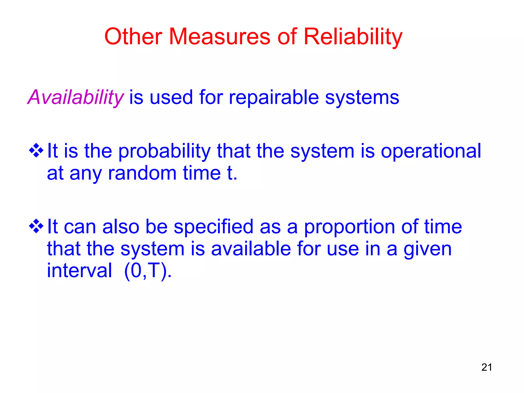 Fundamentals of reliability engineering and applications part1of3 | PDF