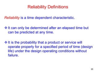 Fundamentals of reliability engineering and applications part1of3 | PDF