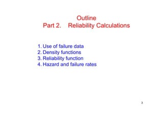 Fundamentals of reliability engineering and applications part2of3 | PPT