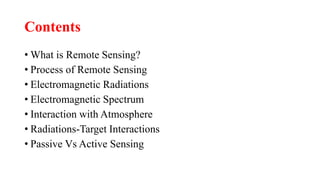 Fundamentals of Remote Sensing | PPTX