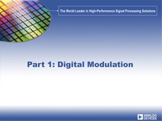 Fundamentals of the RF Transmission and Reception of Digital Signals | PPT