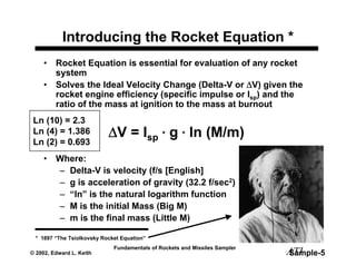 Fundamentals Of Rockets & Missiles | PDF
