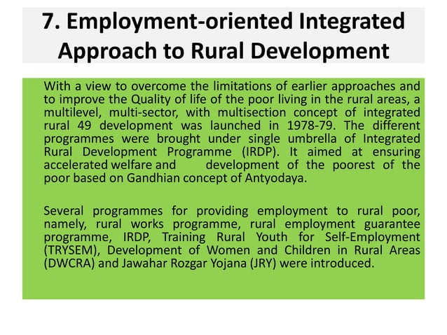 Fundamentals of Rural Development_Unit I.pdf | Debated Sensitive Social ...
