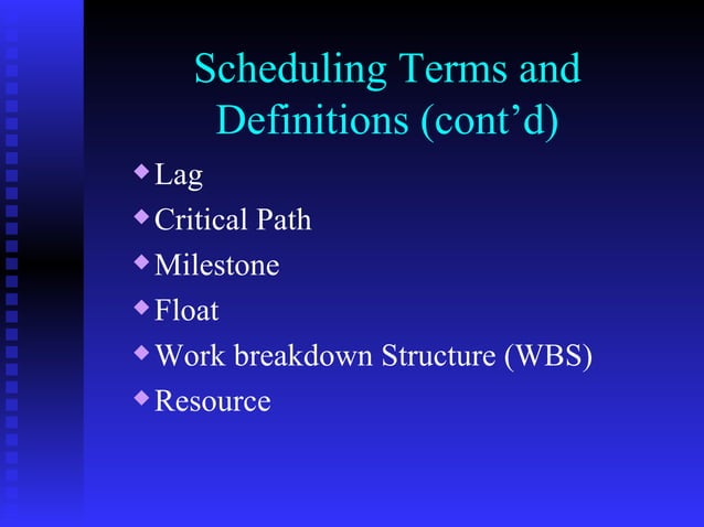 Fundamentals of scheduling | PPT