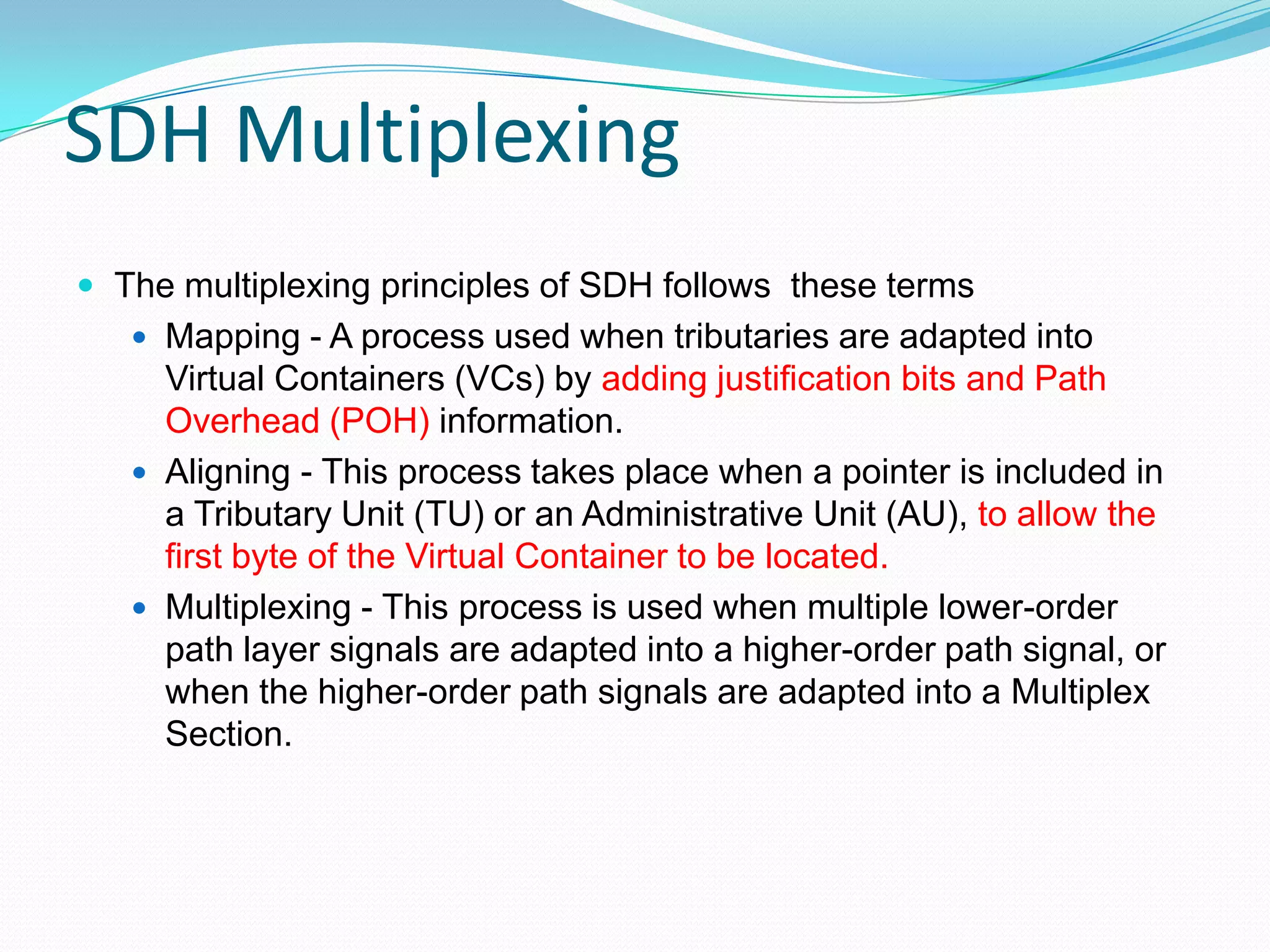 Fundamentals of sdh | PPT | Computer Networking | Computing
