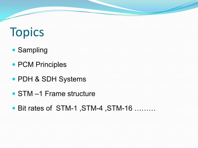Fundamentals of sdh | PPT | Computer Networking | Computing