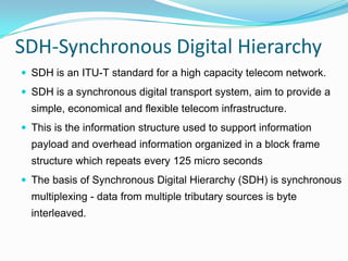Fundamentals of sdh | PPT