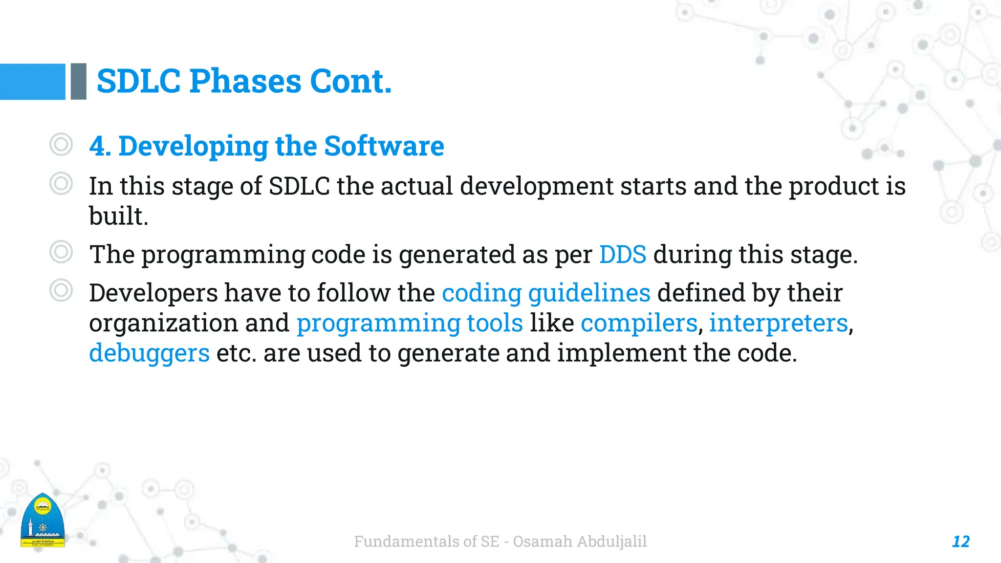 Lecture 3 & 4 | Software Development Life Cycle (SDLC), Development Methodologies and Models | PPTX
