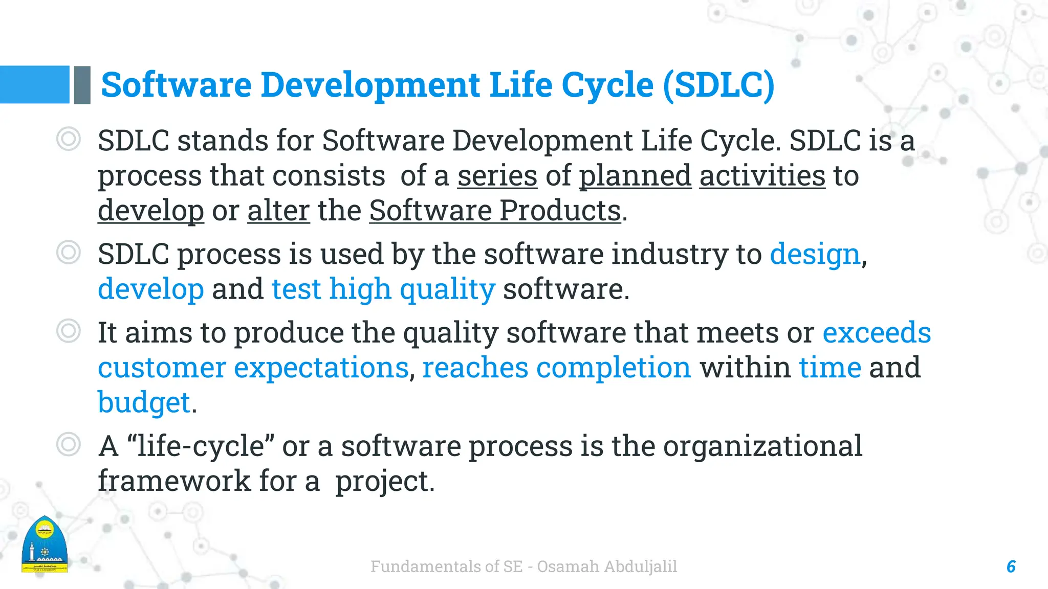 Lecture 3 & 4 | Software Development Life Cycle (SDLC), Development ...
