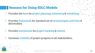 Lecture 3 & 4 | Software Development Life Cycle (SDLC), Development ...