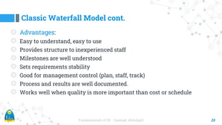 Lecture 3 & 4 | Software Development Life Cycle (SDLC), Development ...