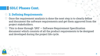 Lecture 3 & 4 | Software Development Life Cycle (SDLC), Development ...