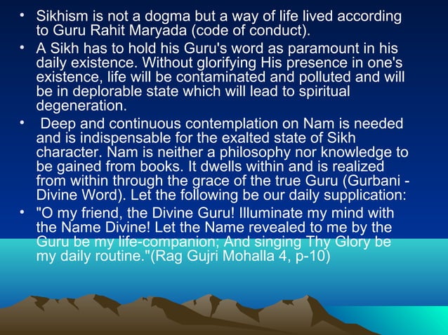 Fundamentals of sikhism | PPT