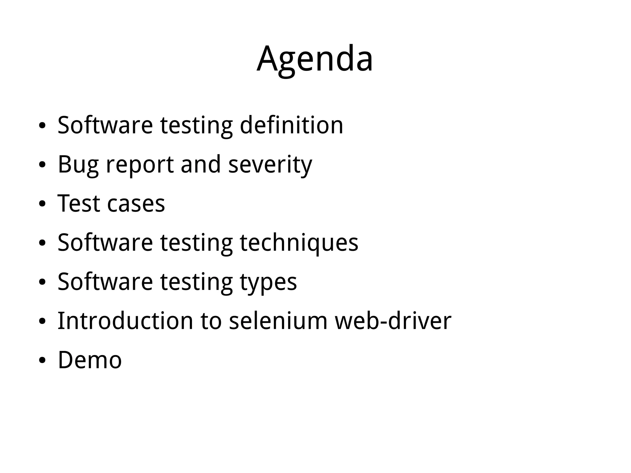 Fundamentals of software testing | PPT